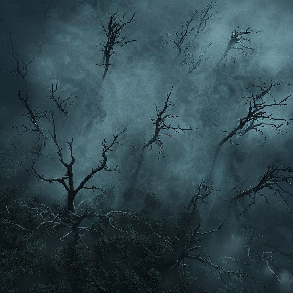 12 Haunted Foggy Forest 2, Dungeons and Dragons Map Set, Roll20, VTT ...