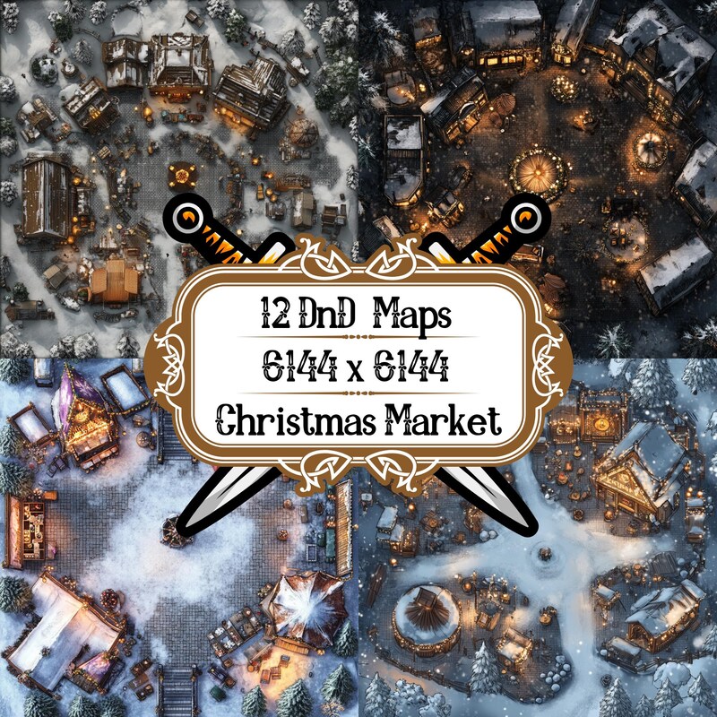 Dnd Christmas Maps - Etsy