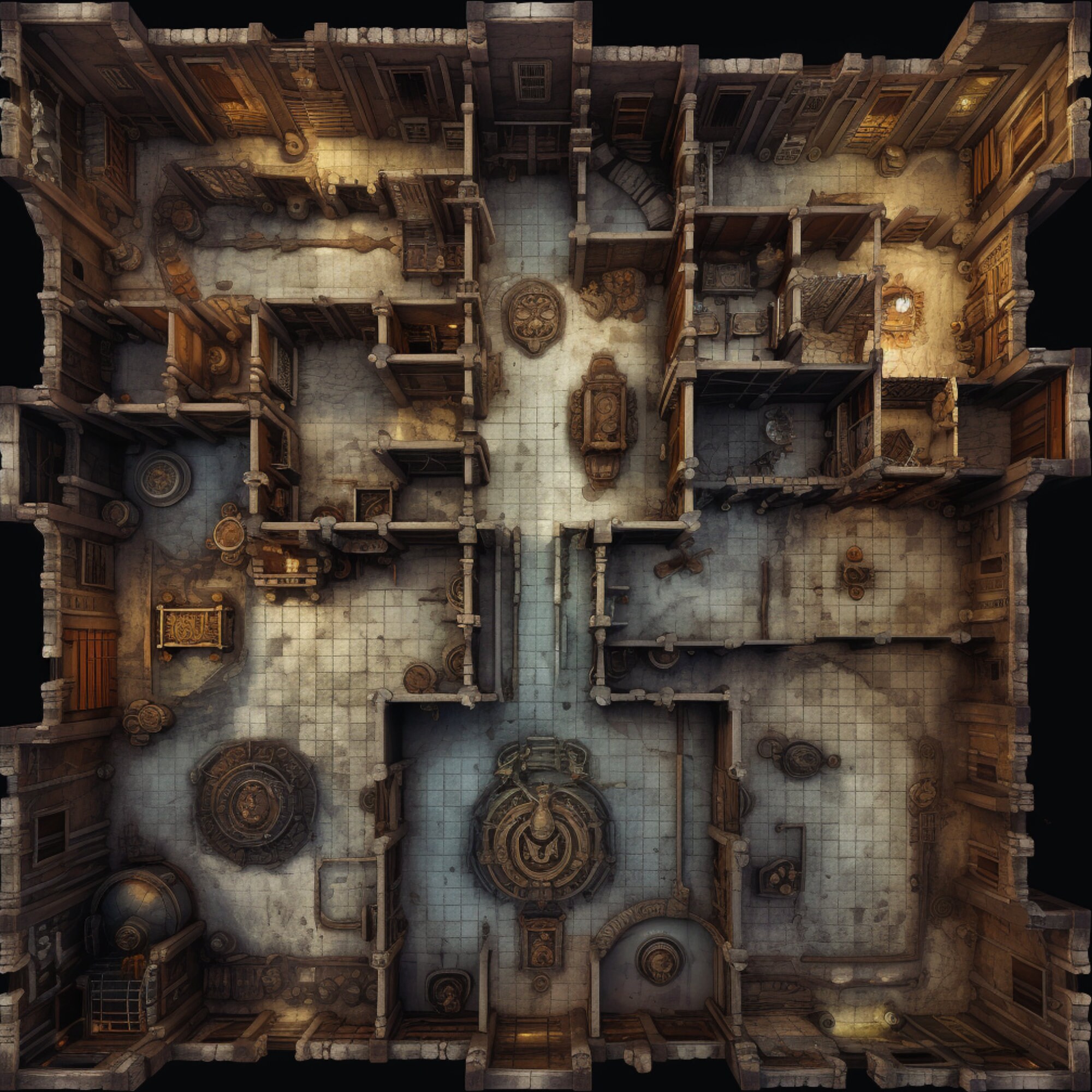 12 Dungeons and Dragons Map Set, DND Dungeon Maps, Game Accessory ...