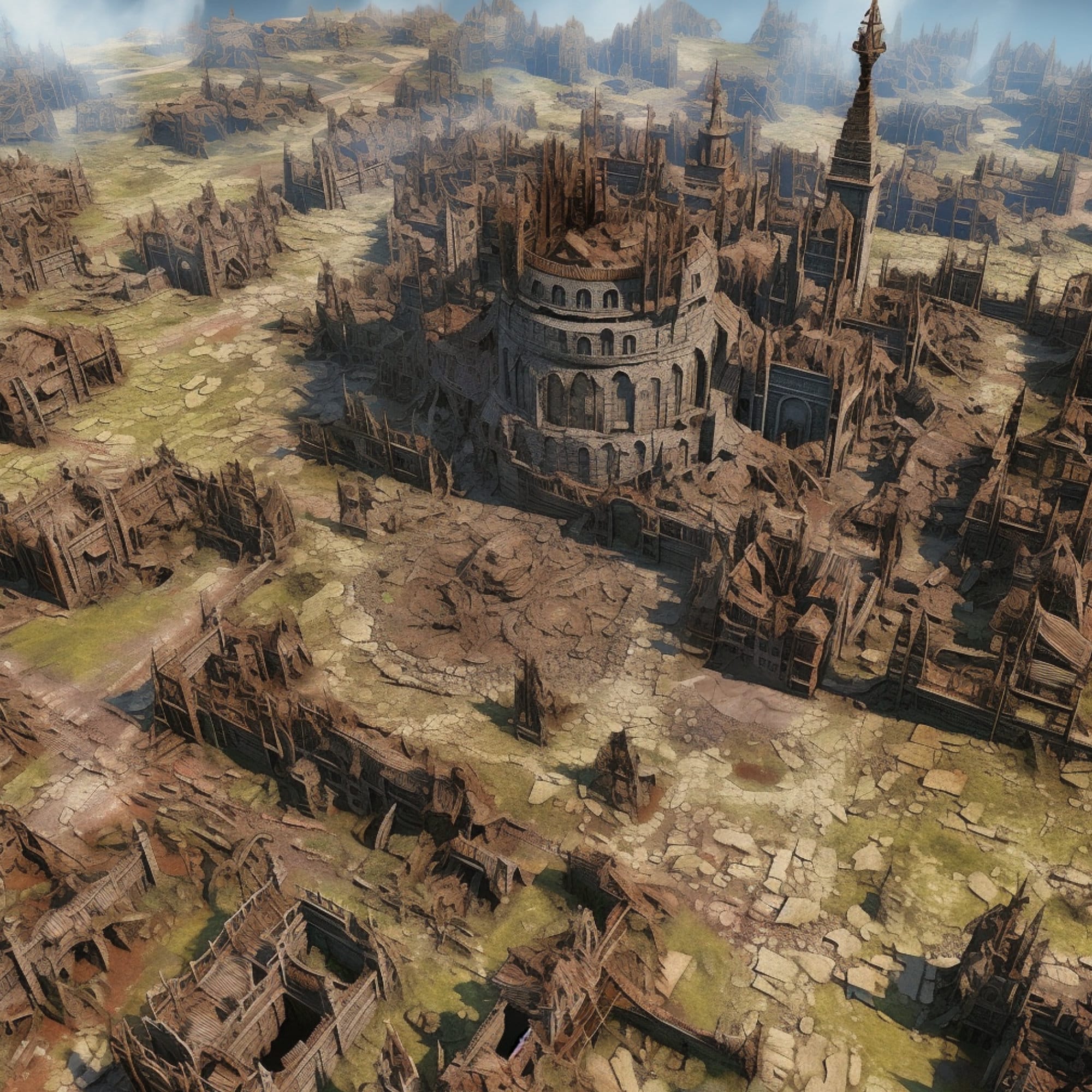 12 Dungeons and Dragons Map Set, Ruined City, DND Dungeon Maps, Game ...