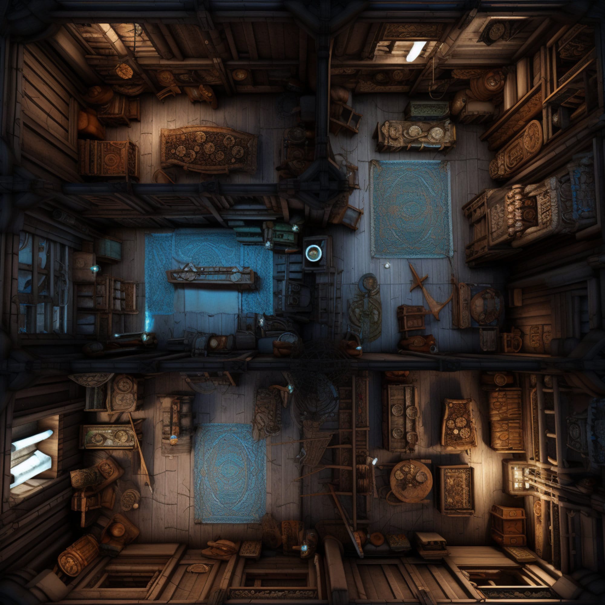 12 Dungeons and Dragons Map Set, Pirate Ship, DND Dungeon Maps, Game ...