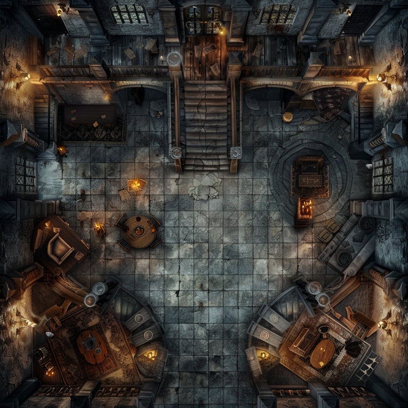 12 Haunted House, Dungeons and Dragons Map Set, Roll20, VTT, Foundry ...