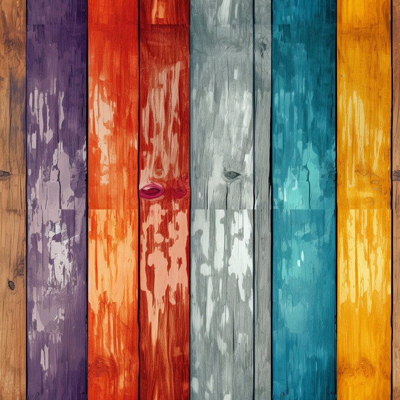 20 Stained Vintage Wood Texture, Seamless Digital Pattern, Color, Paint ...