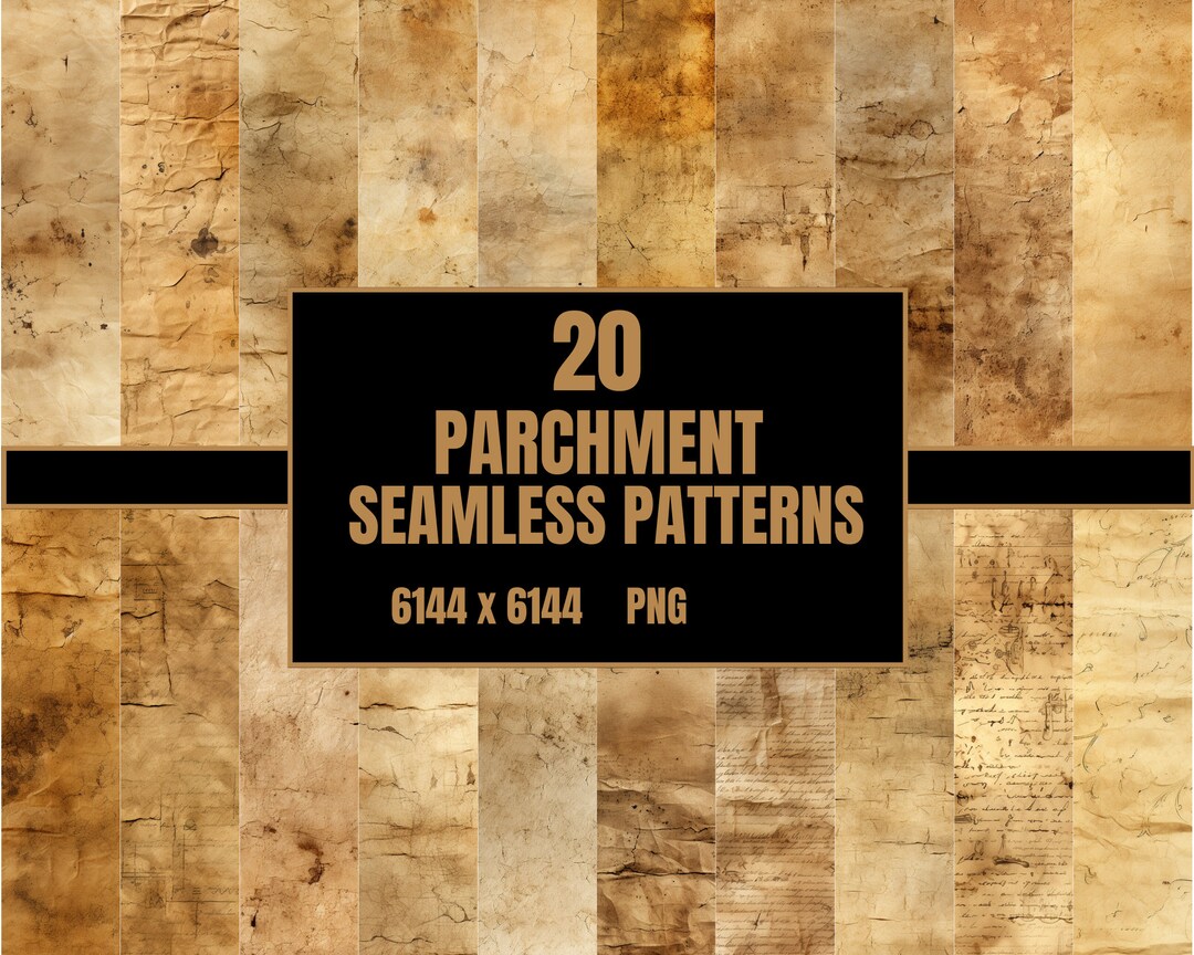 20 Parchments Seamless Patterns PNG - Digital Paper - Digital Download ...