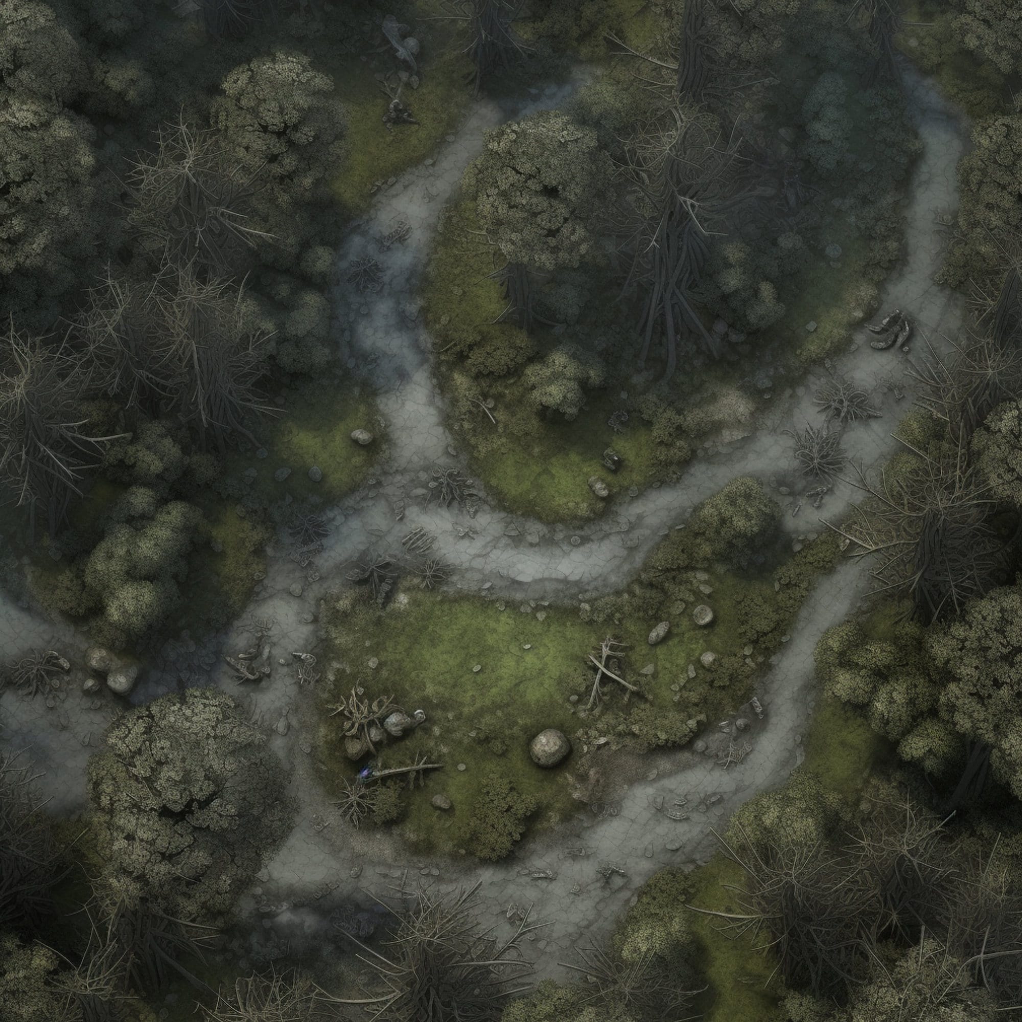 12 Dungeons and Dragons Map Set, Spooky Forest, DND Dungeon Maps, Game ...