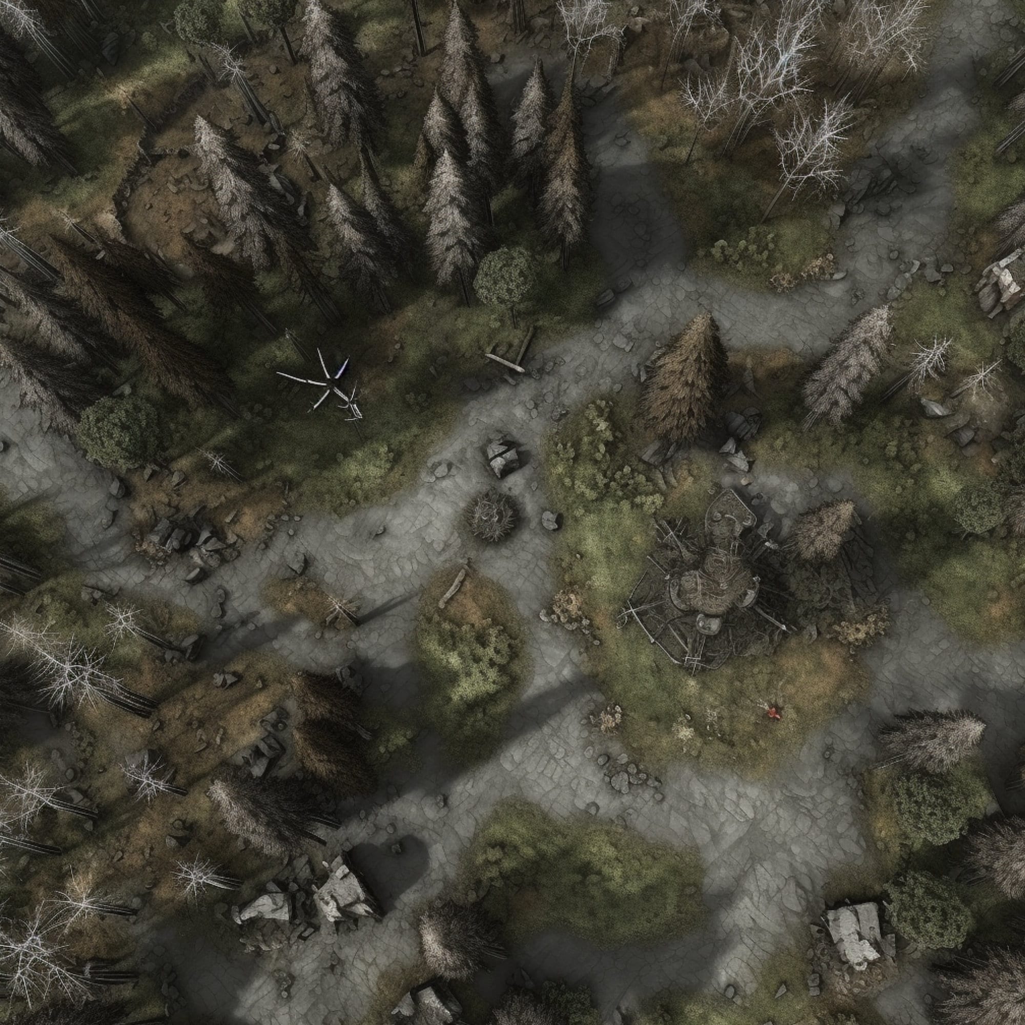 12 Dungeons and Dragons Map Set, Spooky Forest, DND Dungeon Maps, Game ...