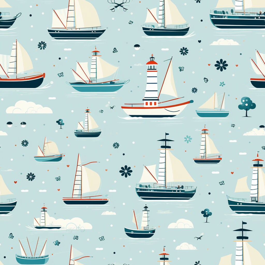 20 Nautical Texture Seamless Pattern, Digital PNG, Graphic Design ...