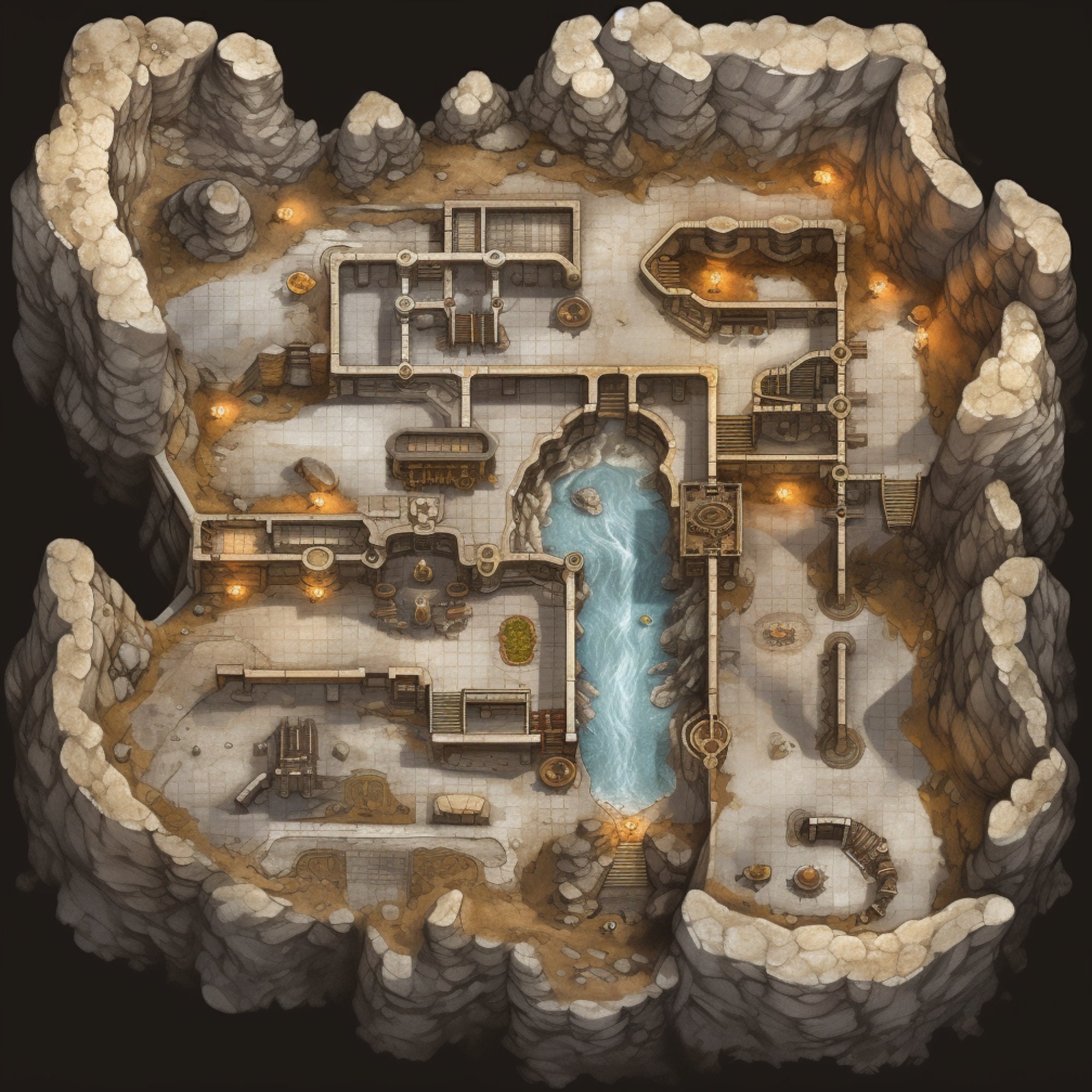 12 Dungeons and Dragons Map Set Dwarves Mine DND Dungeon - Etsy