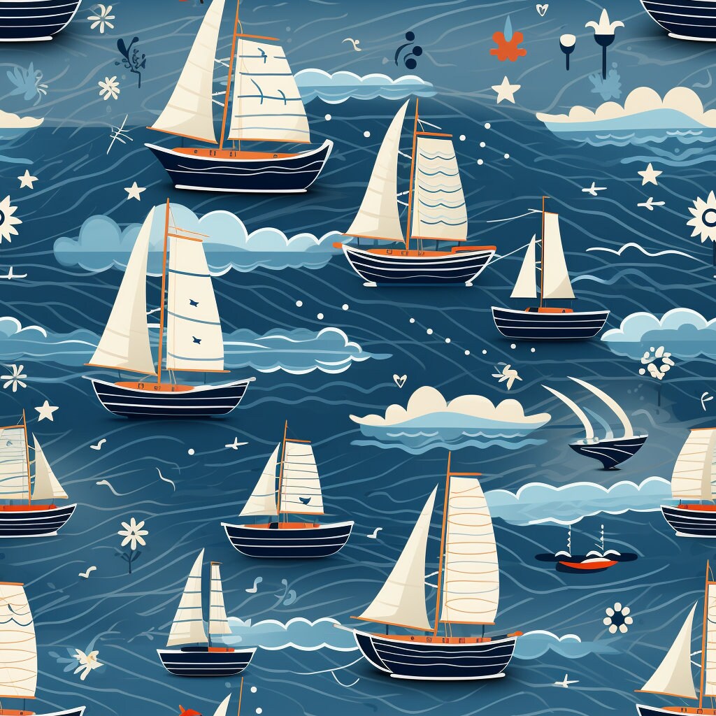20 Nautical Texture Seamless Pattern, Digital PNG, Graphic Design ...