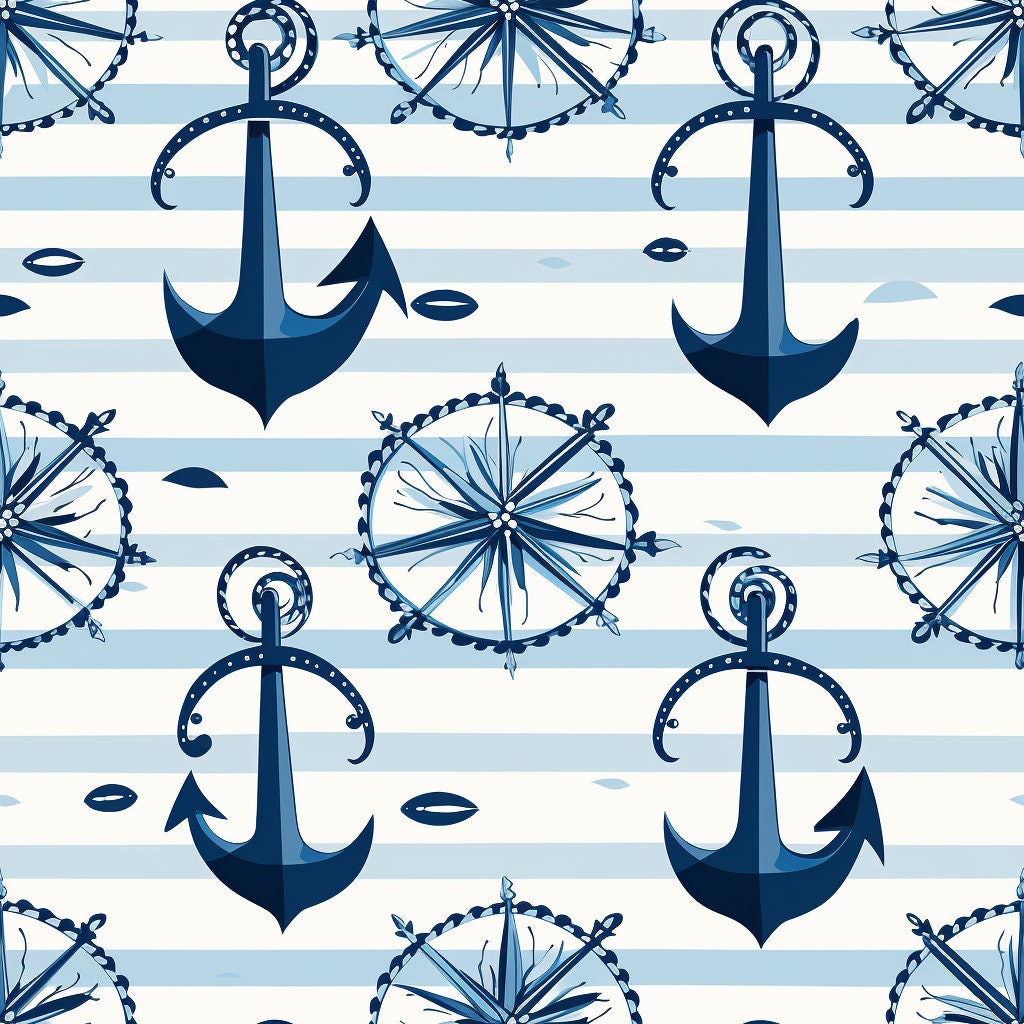 20 Nautical Texture Seamless Pattern, Digital PNG, Graphic Design ...