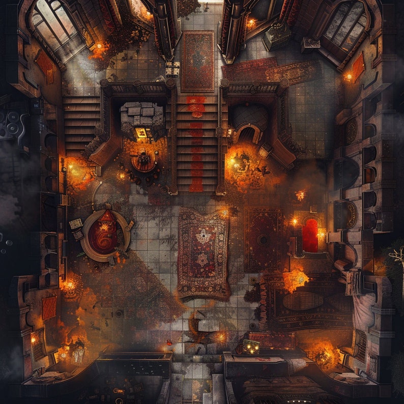 12 Haunted House, Dungeons and Dragons Map Set, Roll20, VTT, Foundry ...