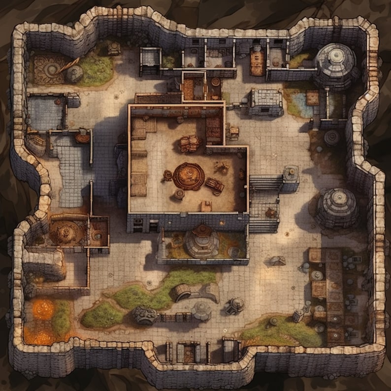 12 Dungeons and Dragons Map Set, DND Dungeon Maps, Game Accessory ...