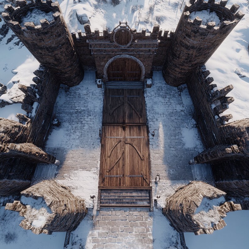 12 Frozen Fortress PNG, Dungeons and Dragons Map Set, Roll20, VTT ...