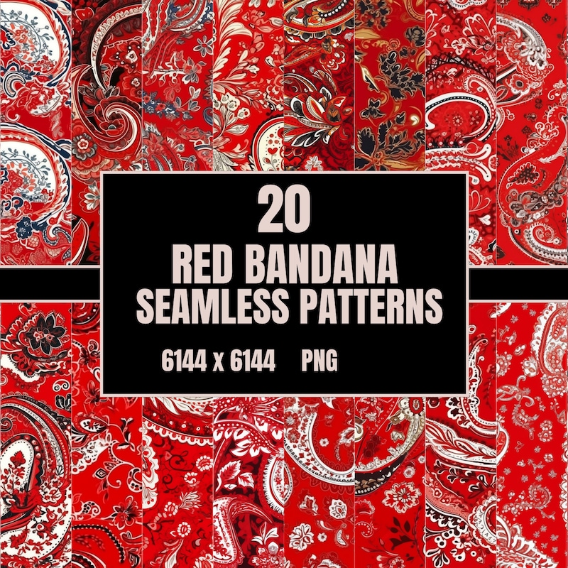 Bandana Print Stencil - Etsy