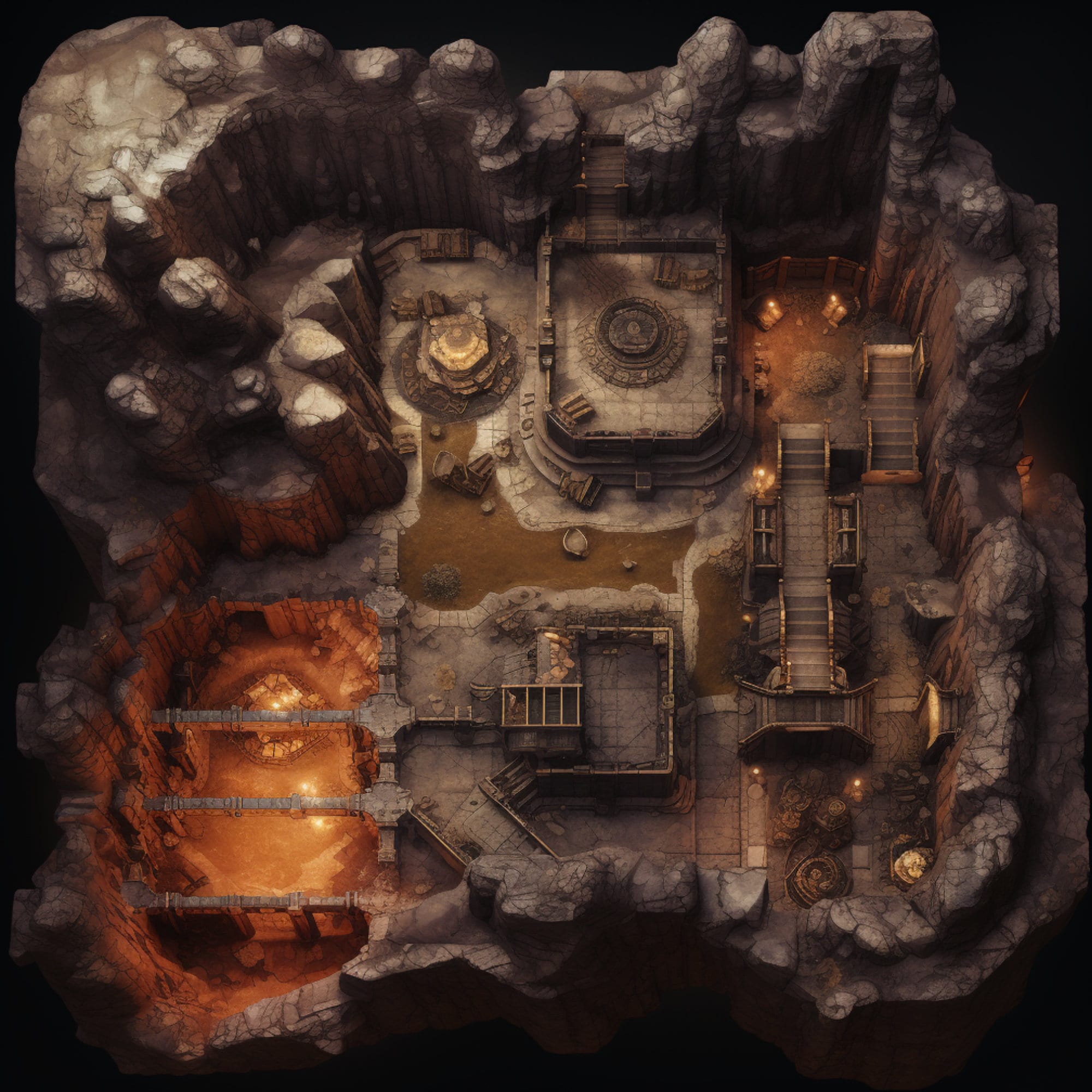 12 Dungeons and Dragons Map Set, Dwarves Mine, DND Dungeon Maps, Game Accessory, Tabletop RPG ...