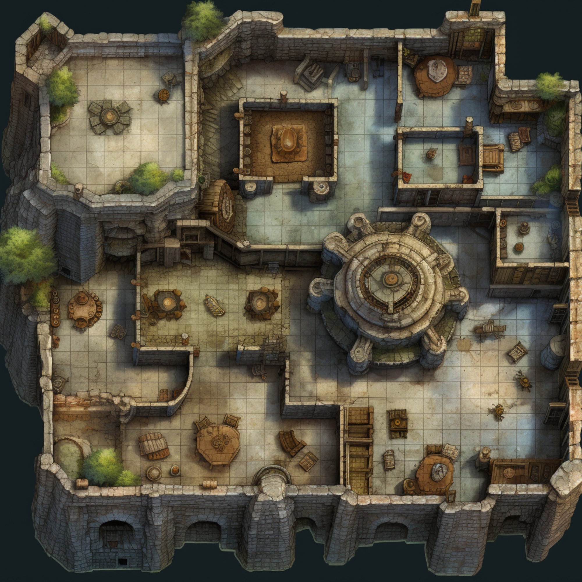 12 Dungeons and Dragons Map Set, DND Dungeon Maps, Game Accessory ...