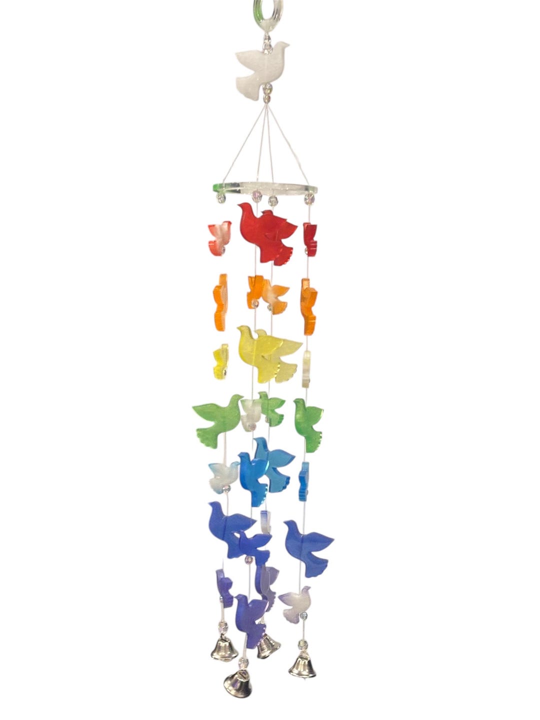 Suncatcher / Mobile Doves / Multi Colour Rainbow - Etsy
