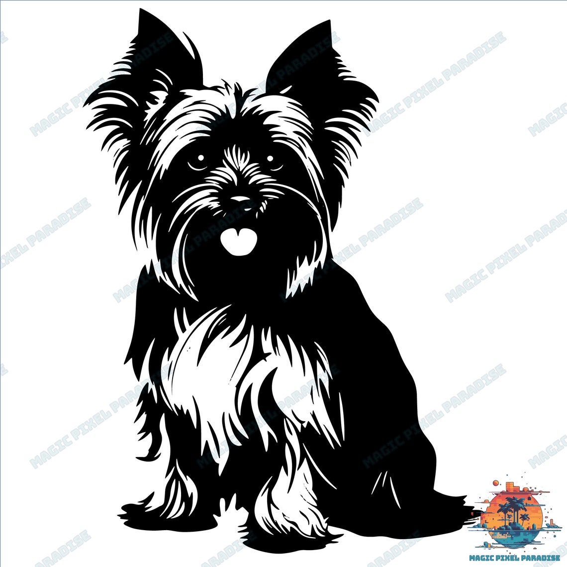 Yorkshire Terrier SVG | Yorkie Face Clipart | Dog Svg Cricut | Peeking ...