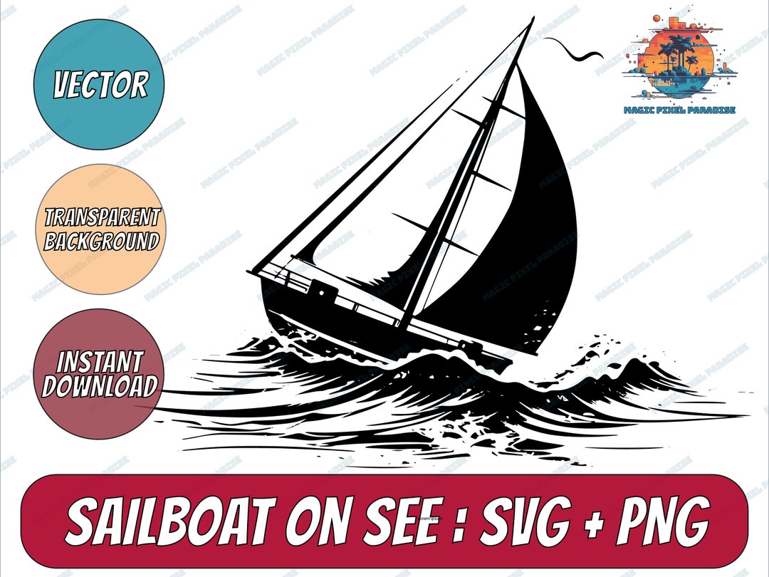 Sailboat SVG, Sailing SVG, Nautical SVG, Sailboat Clipart, Sailboat ...
