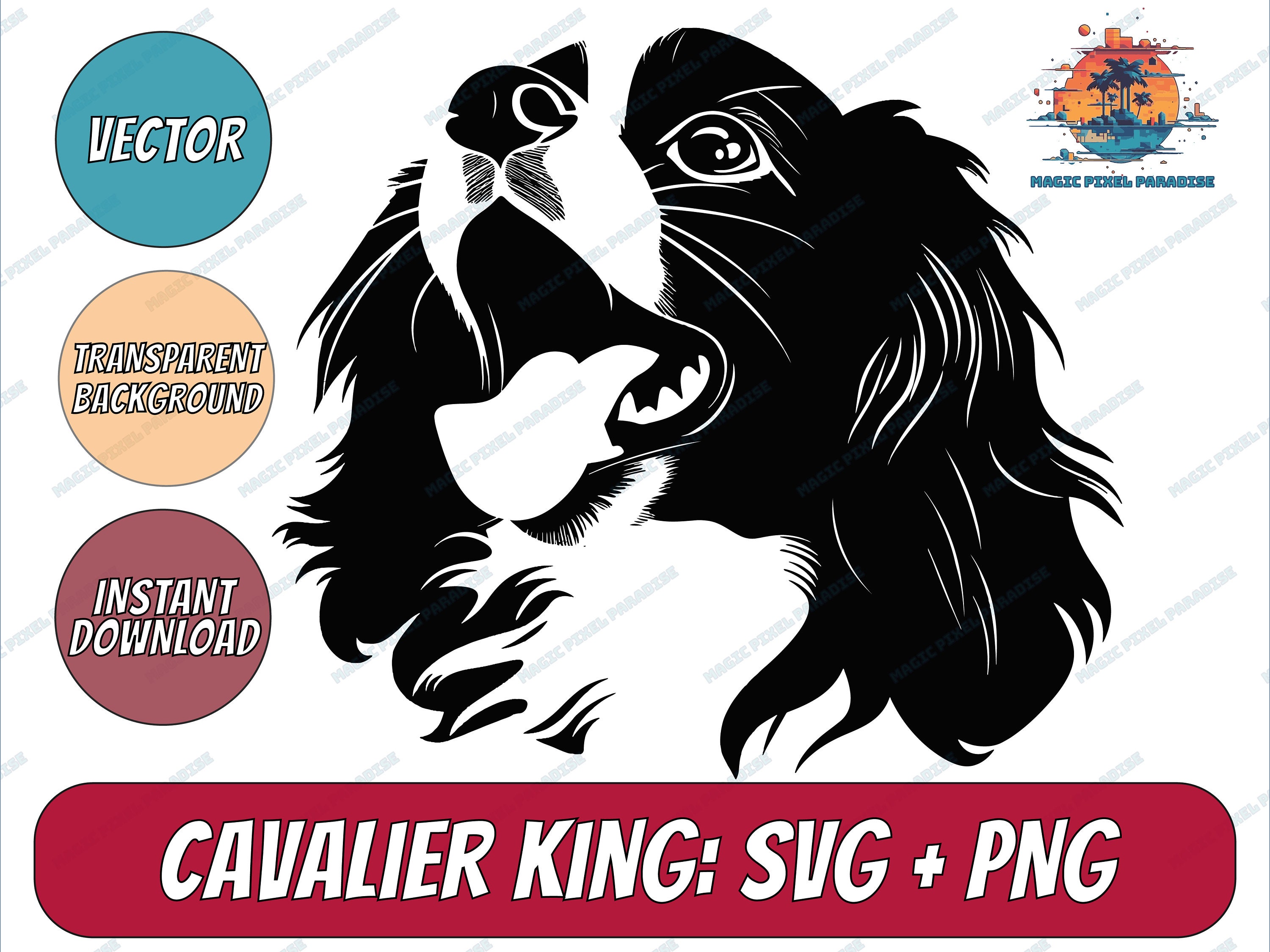 Cavalier King Charles Spaniel SVG, Dog Svg Files for Cricut, Breed ...