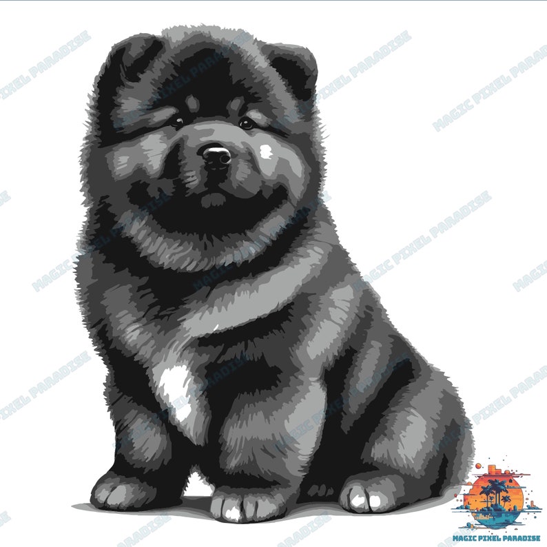 3 Chow Chow SVG Chow-chow Clipart PNG Portrait Dog Breed - Etsy