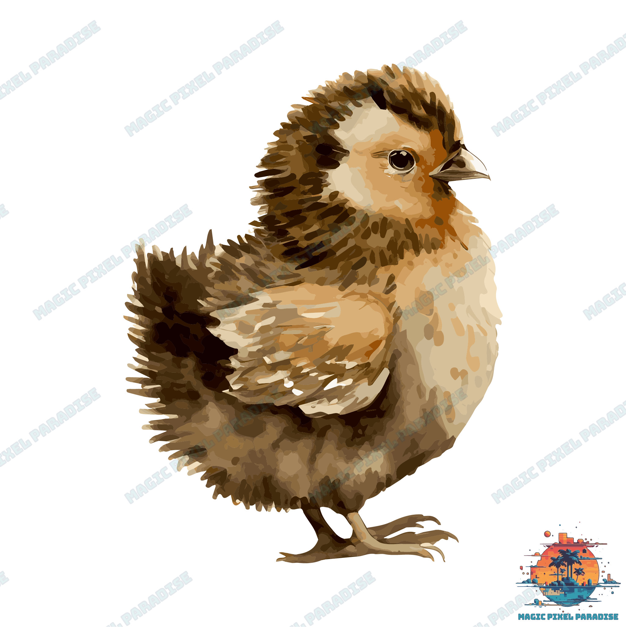 Watercolor Chicken Clipart SVG Cute Chickens and Chicks - Etsy