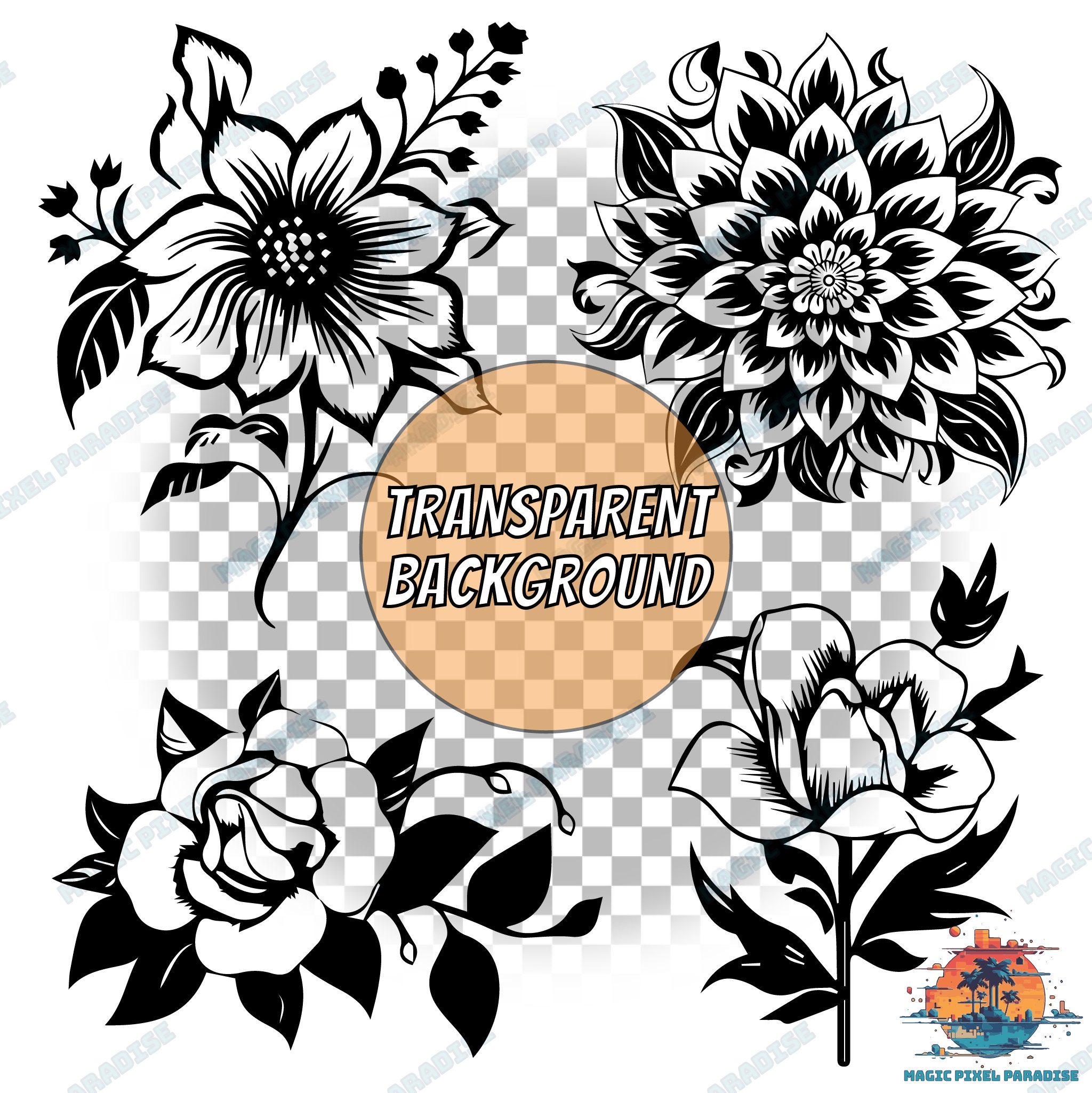 Flowered Decor SVG Flower Floral Bouquet Svg Floralsvg - Etsy