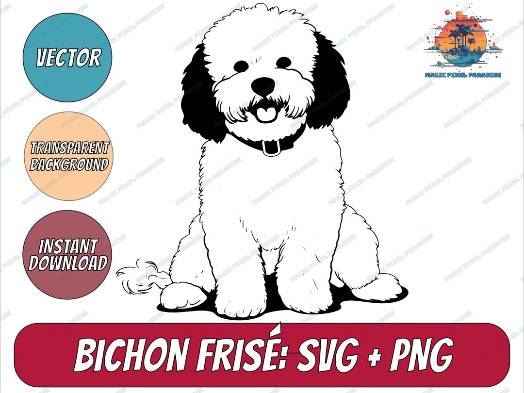 Bichon SVG, Bichon Png, Bichon Frise Svg, Cute Bichon, Bichon Sitting ...