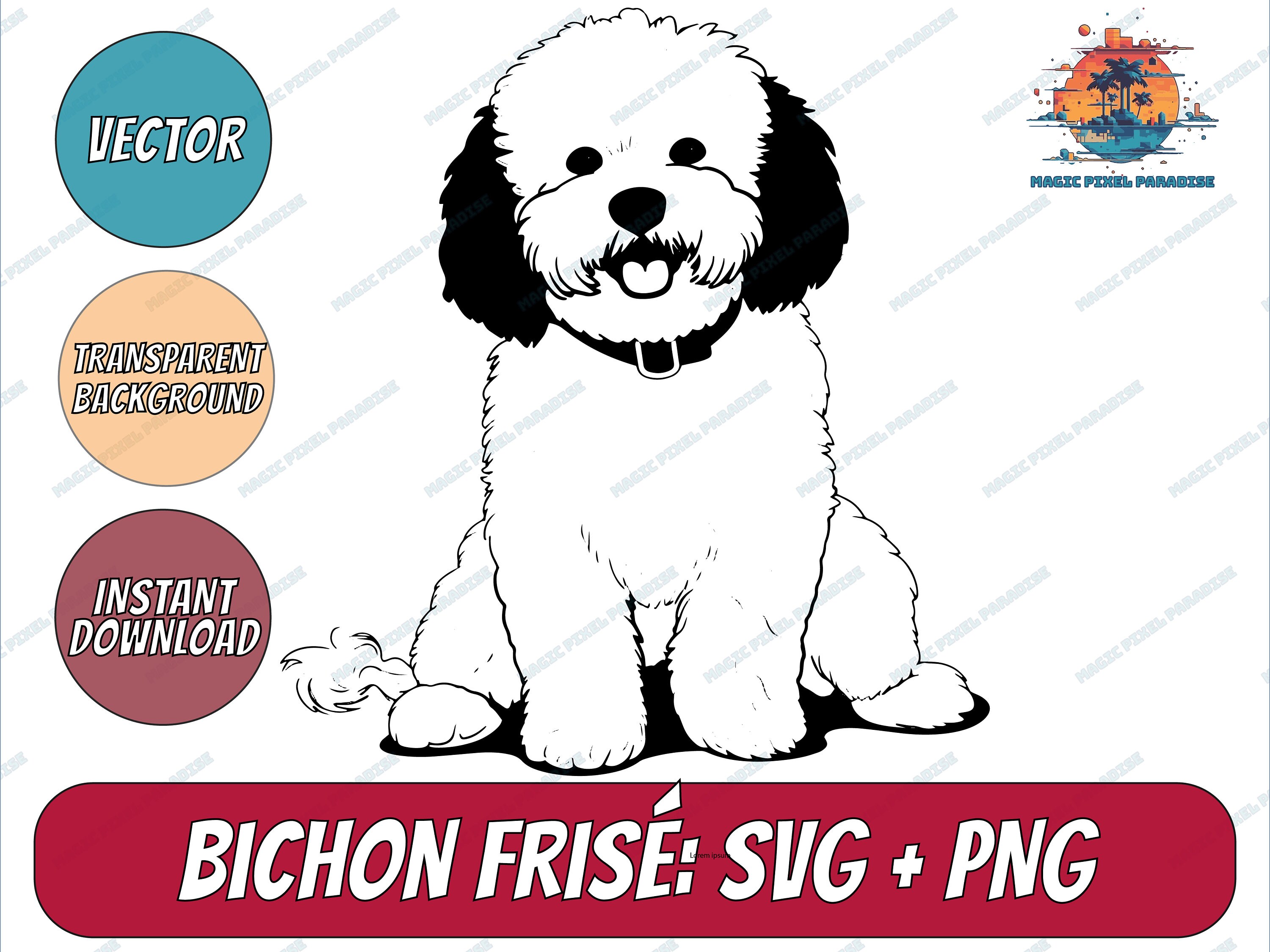 Bichon SVG, Bichon Png, Bichon Frise Svg, Cute Bichon, Bichon Sitting ...