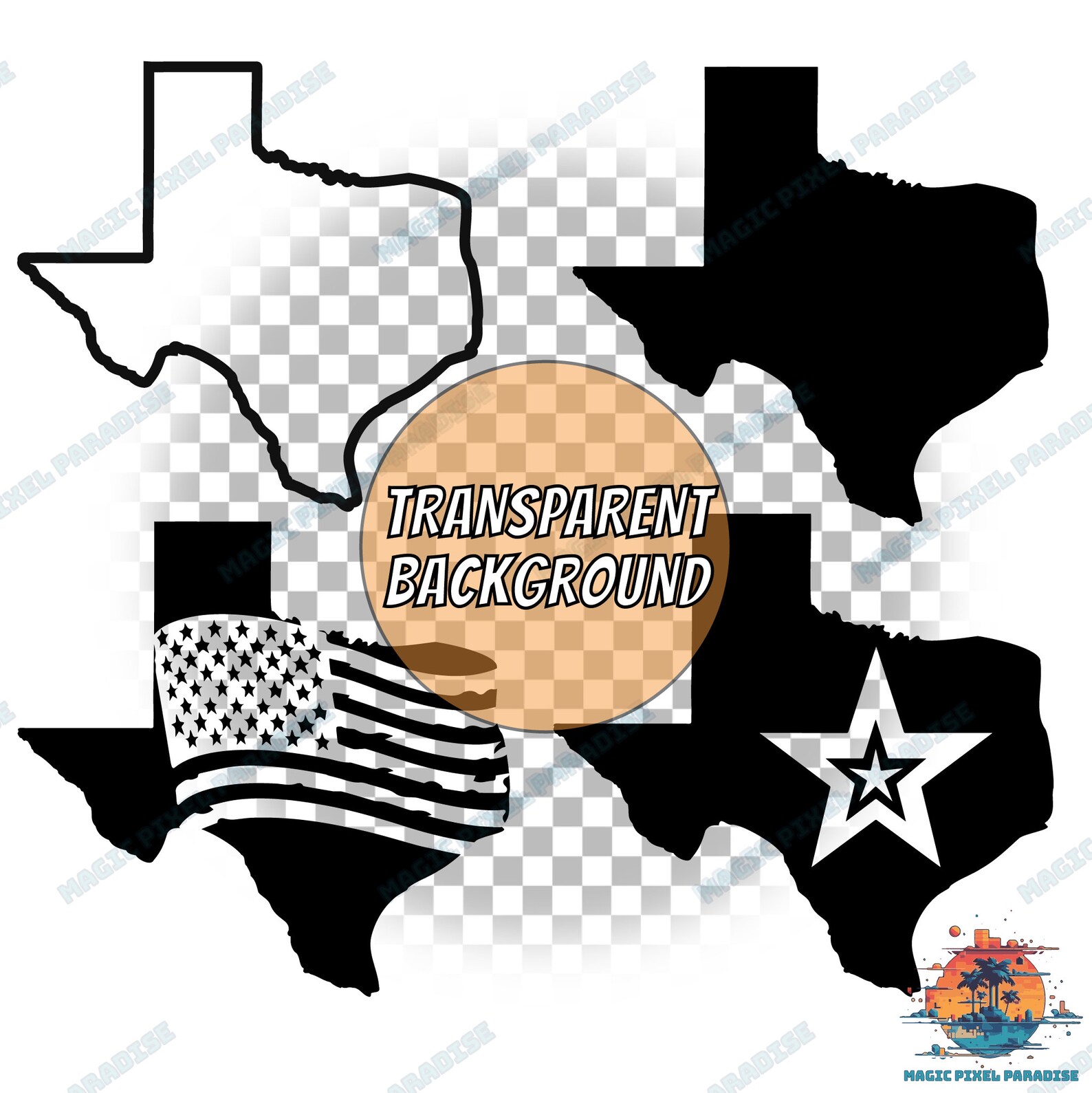 Texas SVG Mega Bundle, Hand Drawn Vector Silhouette, 120 Texas Outline ...
