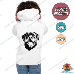 Cute Rottweiler Dog Svg | Png | Instant Download for Print Cut File ...