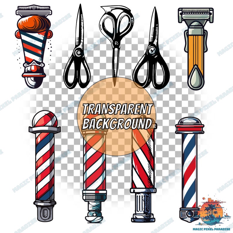 Barber Mega Bundle SVG | Barber Designs Clipart | Hairstylist SVG ...