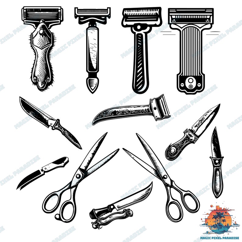 Barber Mega Bundle SVG | Barber Designs Clipart | Hairstylist SVG ...
