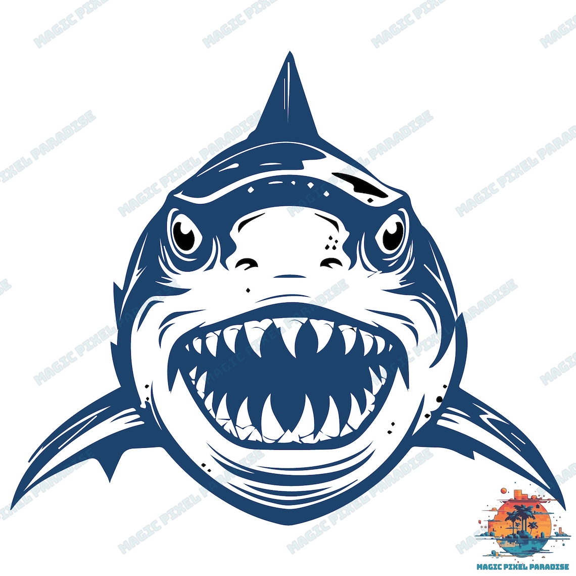 Shark in the Ocean Svg Shark Design Svg Shark Svg Shark in - Etsy