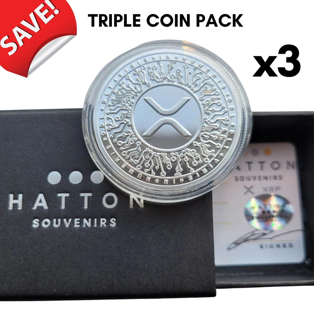 XRP Silver Coin Triple Pack: Crypto Souvenir, Limited Edition - Etsy