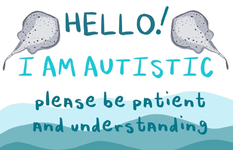 Marine Life Themed Communication Cards Keychain Non Speaking, Non ...