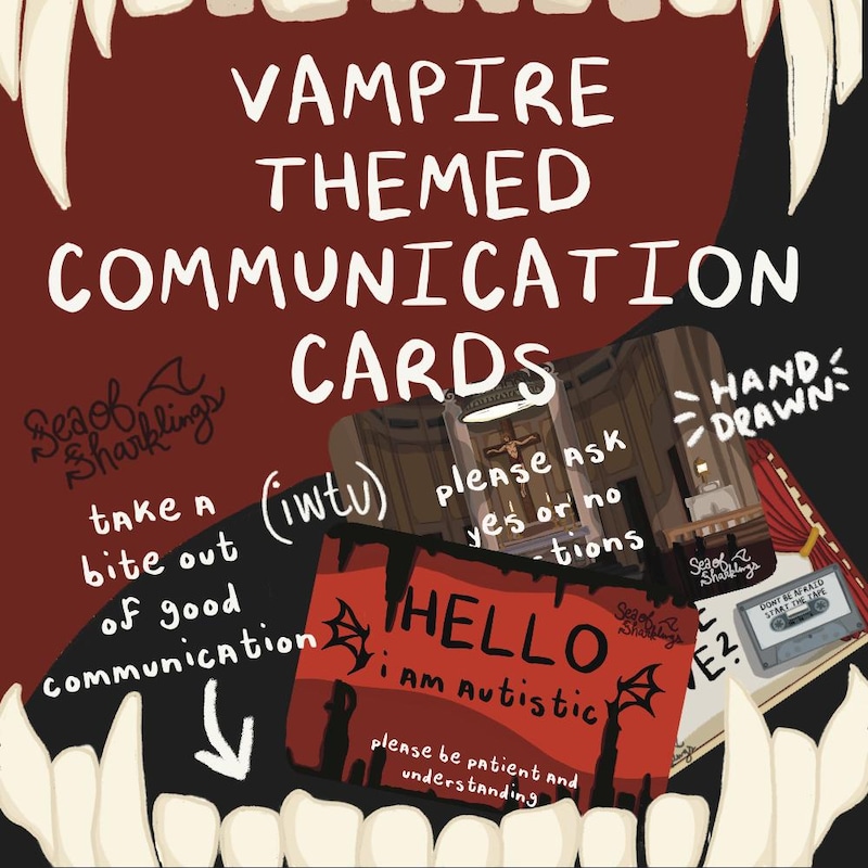Vampire Cards - Etsy
