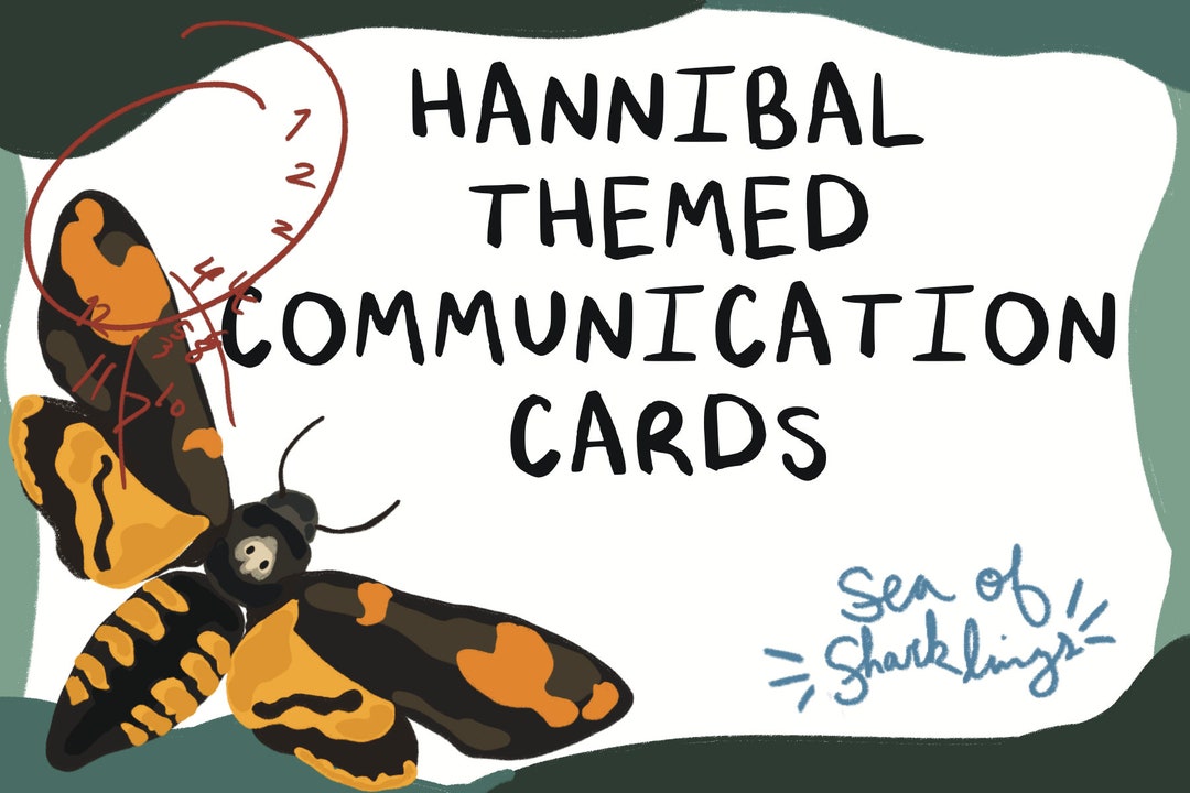Hannibal Themed Communication Cards Keychain Non Speaking, Non Verbal ...