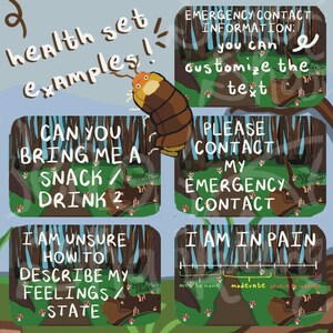 Insect & Moth Communication Cards Keychain | Autism, Nonverbal ...