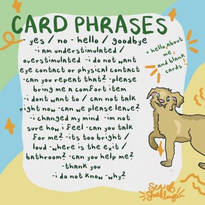 Dog & Cat Communication Cards Keychain | Autism, Nonverbal / Speaking ...