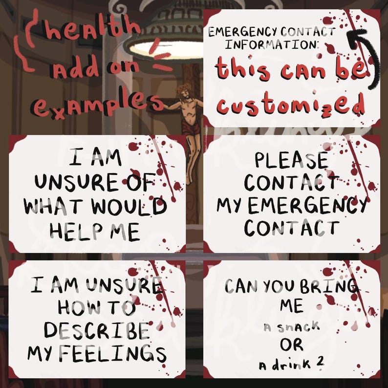 Vampire Communication Cards Keychain | Autism, Nonverbal / Speaking ...