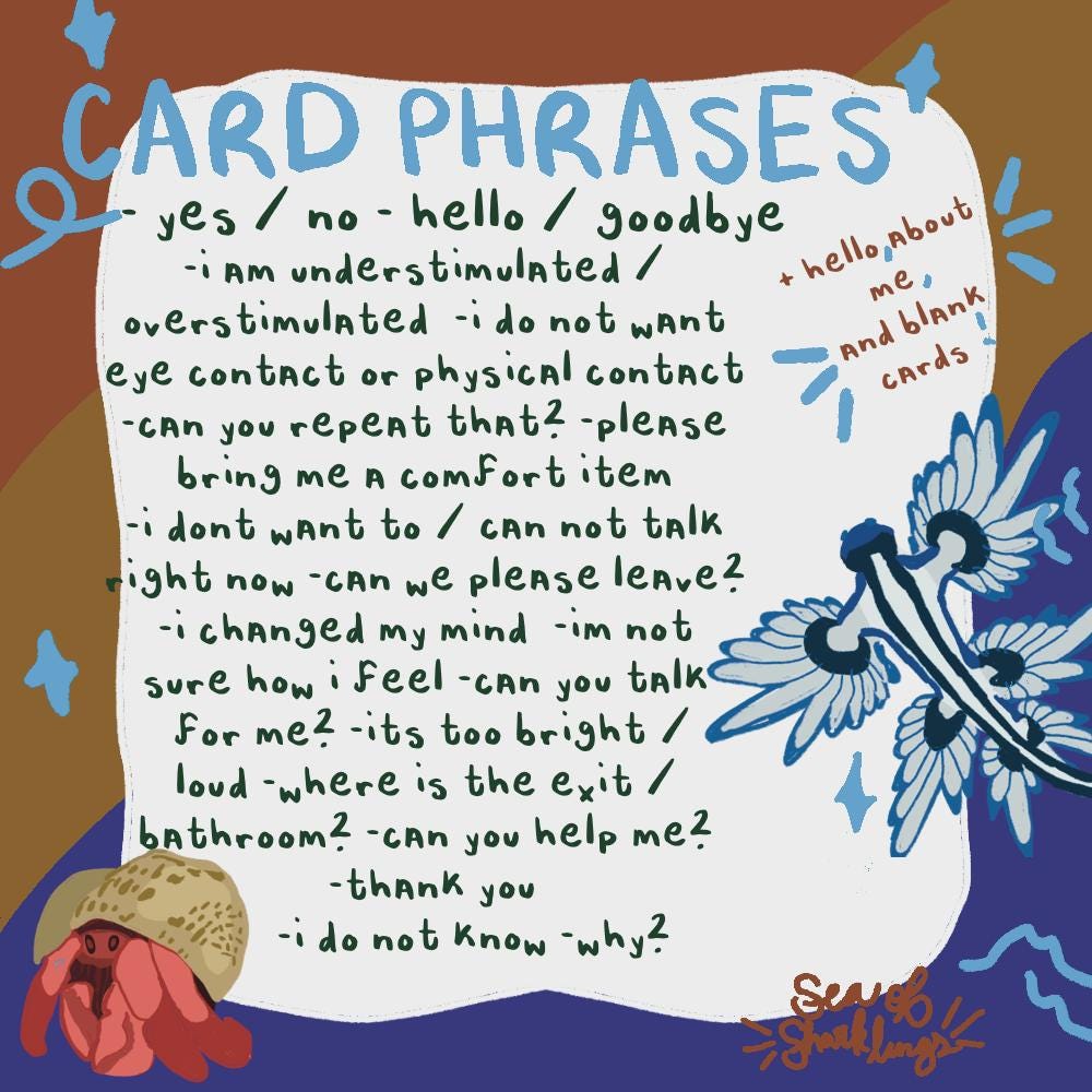 Octopus / Squid, Jellyfish, & Nudibranch Themed Communication Cards ...