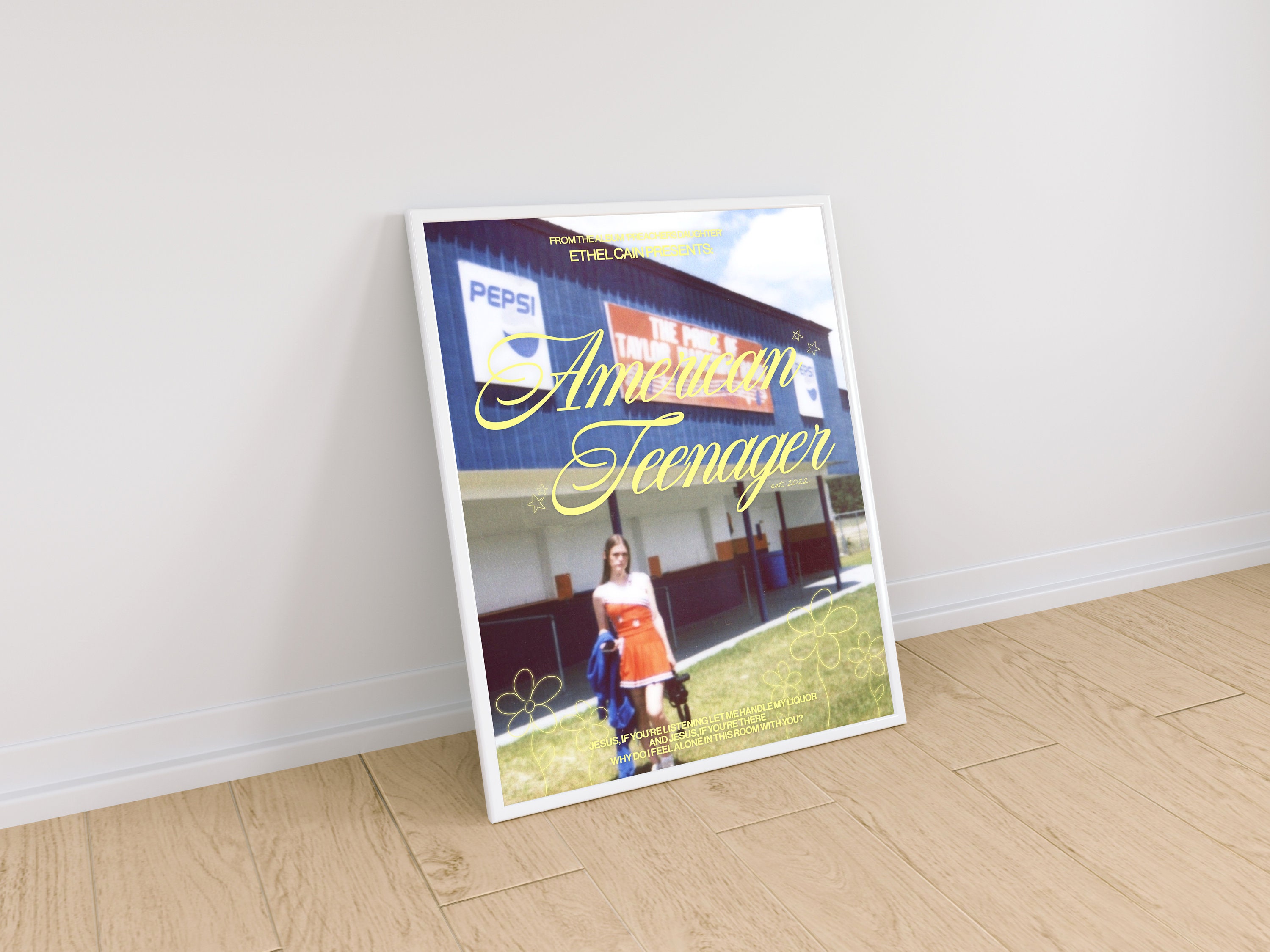 Ethel Cain 'american Teenager' Poster DIGITAL - Etsy