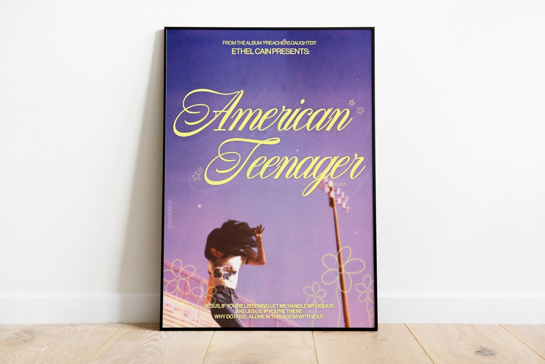 Ethel Cain 'american Teenager' Poster DIGITAL DOWNLOAD - Etsy