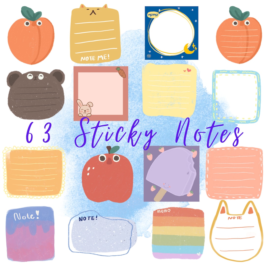 Cute Digital Stickers Goodnotes Digital Sticker Pack Digital Sticky ...