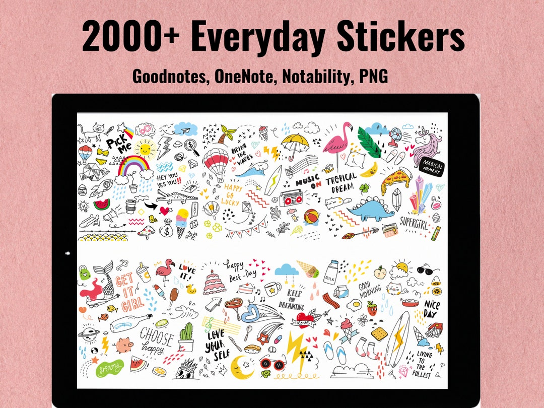 Functional Digital Sticker Set Boundle Digital Sticker Goodnotes ...