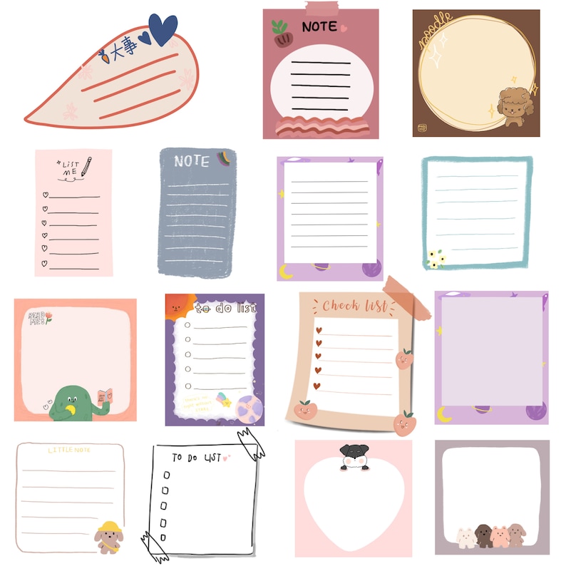Cute Digital Stickers Goodnotes Digital Sticker Pack Digital Sticky ...