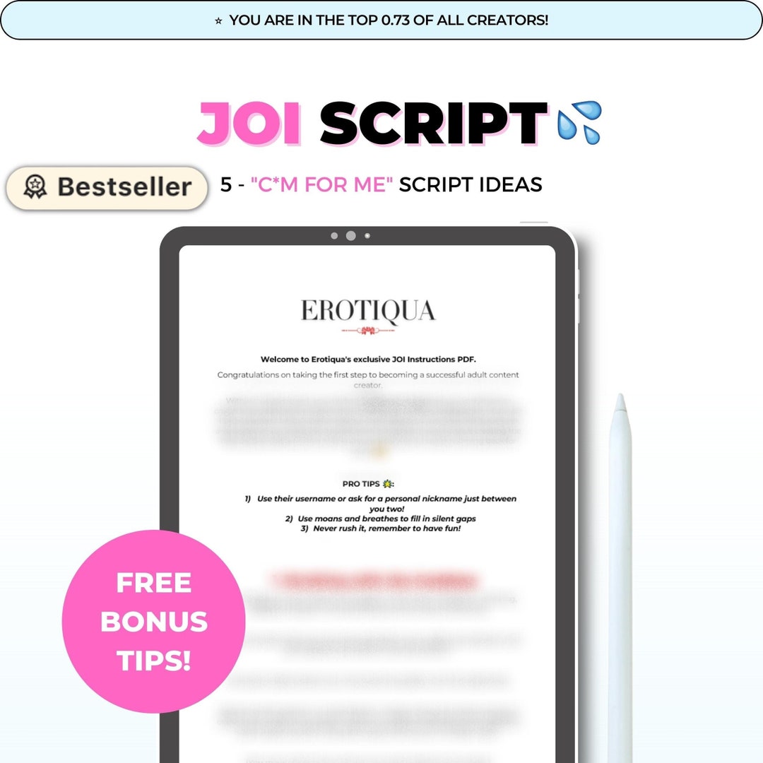 Joi Script For Femdom Adult Industry Joi Scripts Onlyfans Tip Menu