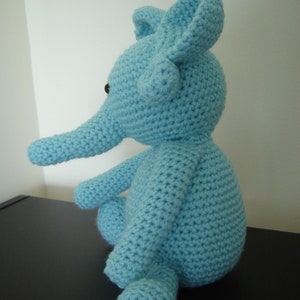 Crochet Blue Elephant, Amigurumi Stuffed Animal Toy - Etsy