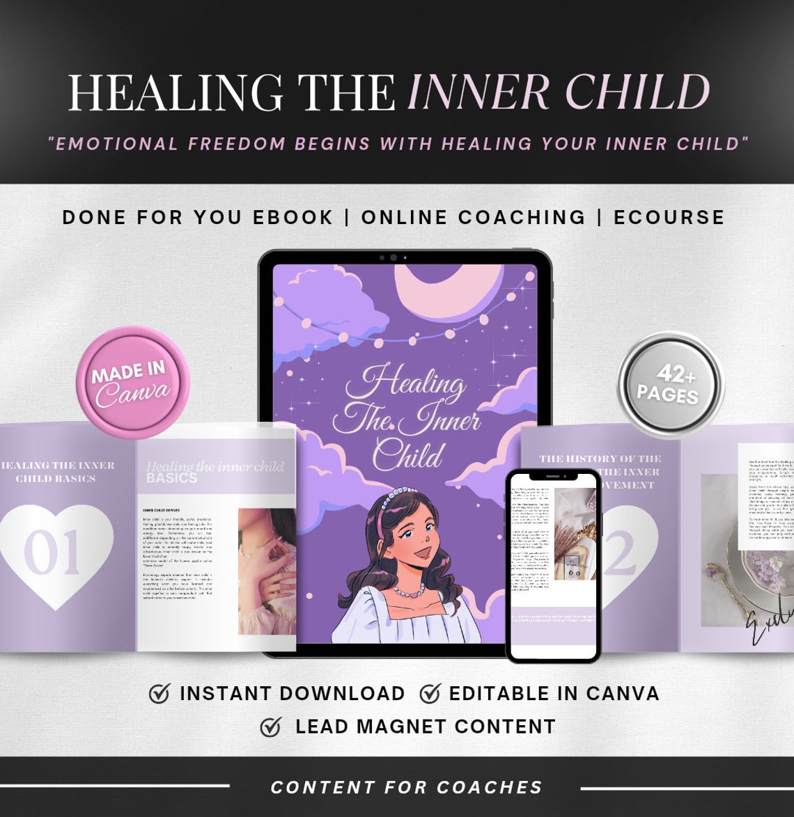 Healing the Inner Child Ebook, Done for You,plr Ebook, Lead Magnet ...